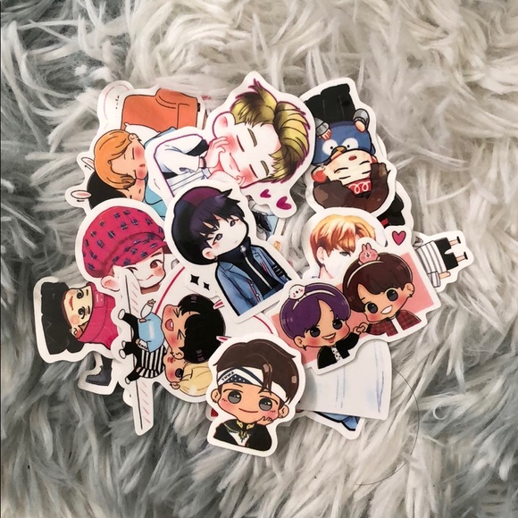 BTS | Other | Chibi Bts Stickers 25pc | Poshmark